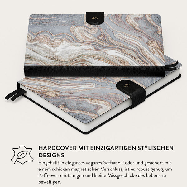 Gentle Wind - Infinity Planer aus Saffiano Leder | BURGA