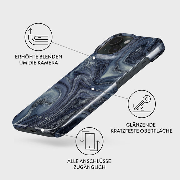 Navy Trench - iPhone 15 Plus Hülle | BURGA